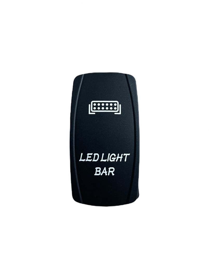 Casa das Led´s - BOTÃO TECLA ROCKER SWITCH LED BAR AZUL 12/24V